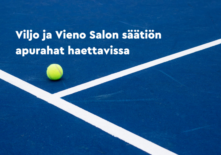 Viljo ja Vieno Salon säätiön apurahat haettavissa 14.8.-14.9. | Suomen ...