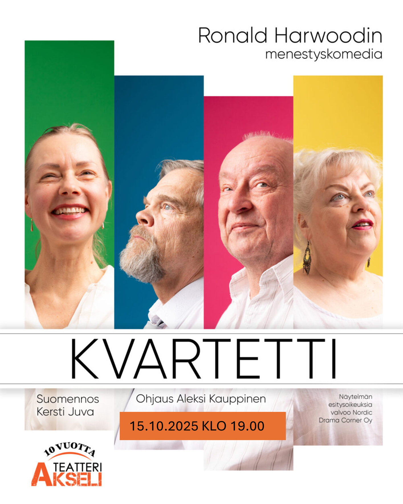 Teatteri Akseli: Kvartetti | Suomen Työväen Urheiluliitto